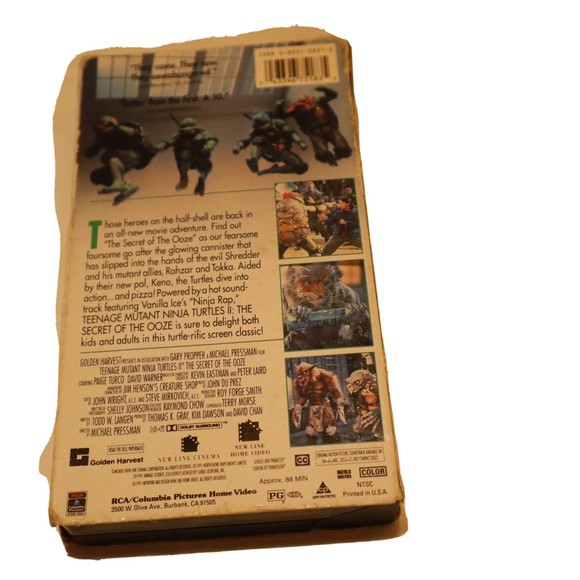 Media | Teenage Mutant Ninja Turtles 2 The Secret Of The Ooze Vhs ...